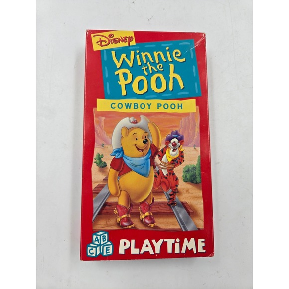 Disney | Media | Disney Winnie The Pooh Cowboy Pooh Vhs Abc Playtime ...
